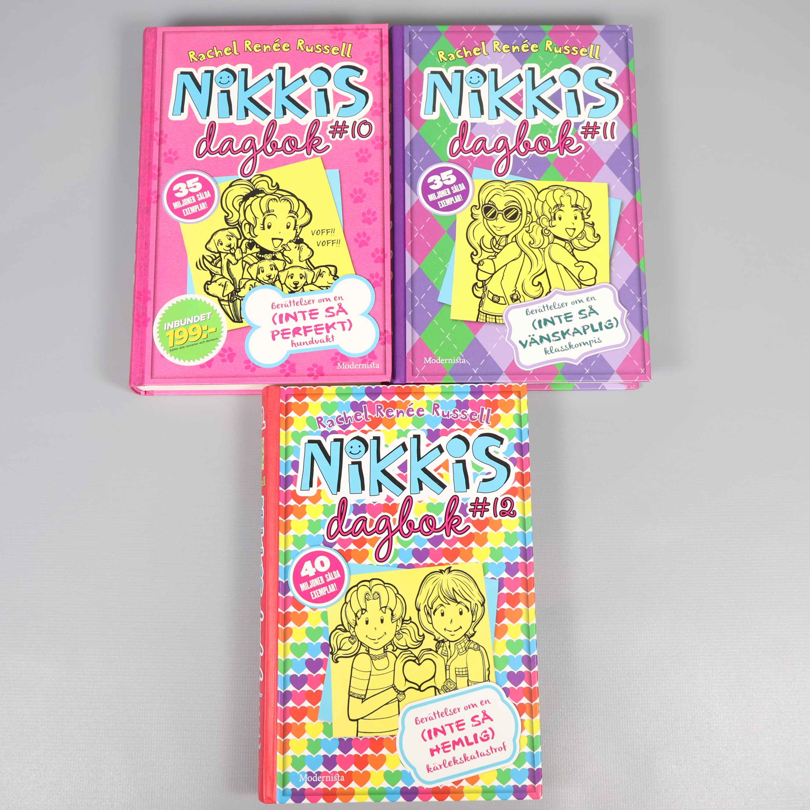 Bokpaket – Rachel Renée Russel - Nikkis dagbok 10-12